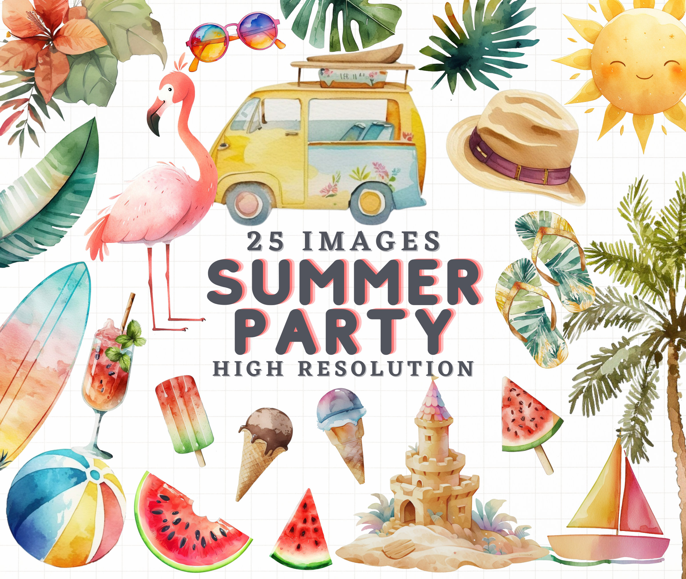 Summer Party Clip Art Free