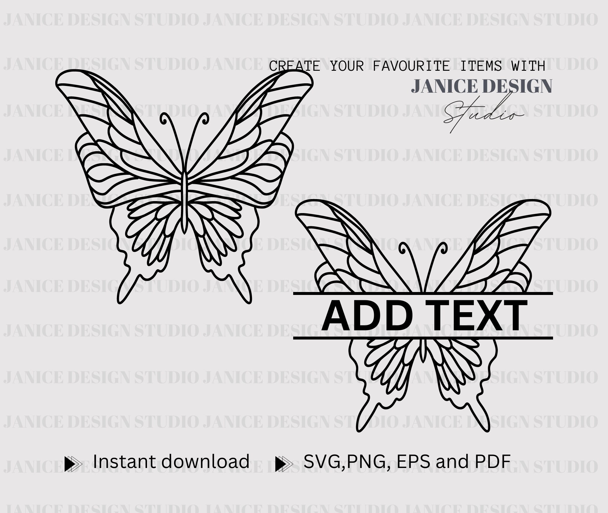 Butterfly Svg Butterfly Split Monogram With Name Frame - Etsy