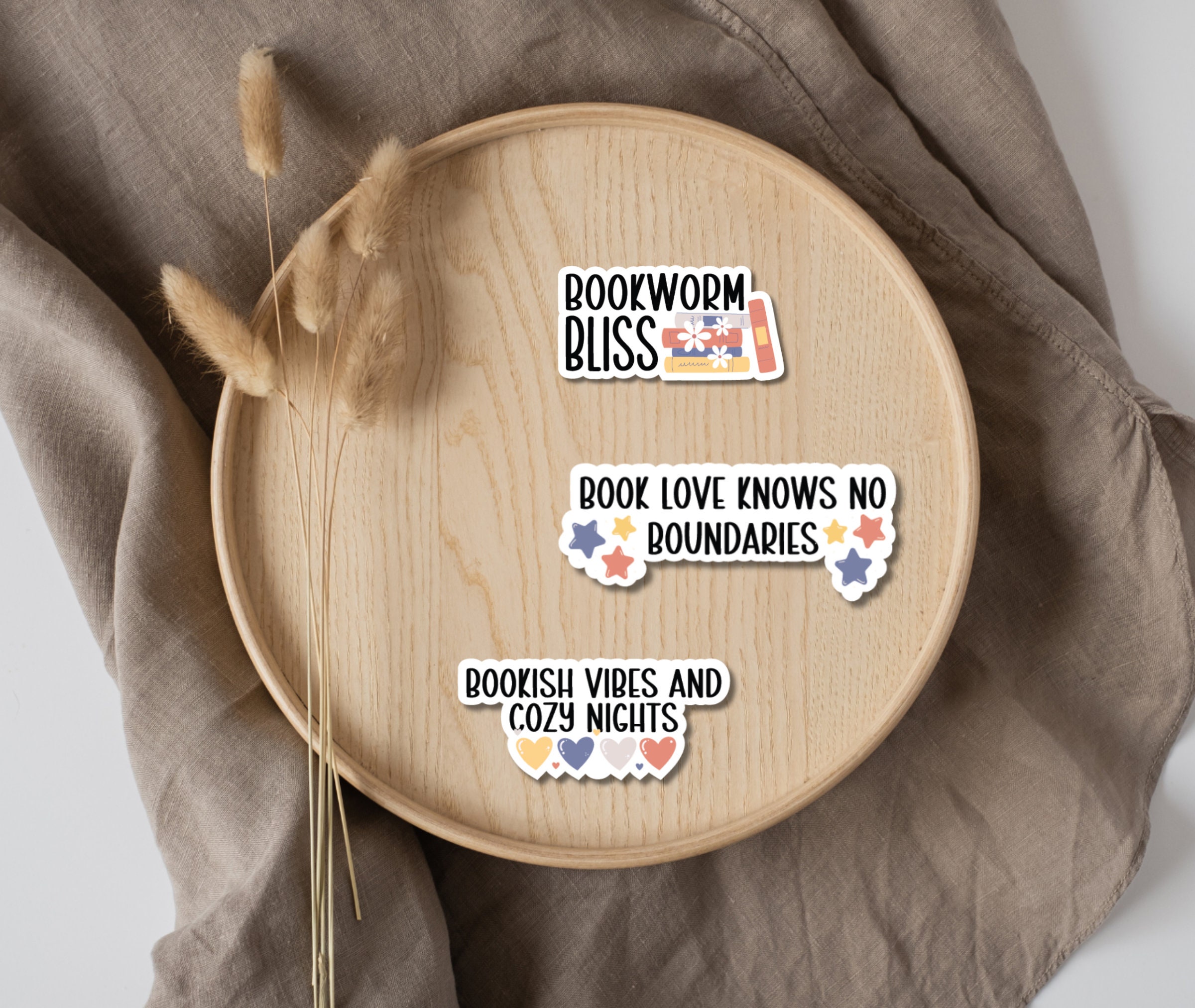 Printable Stickers for Book Lovers, SVG and PNG, Ready to Print and Cut ...