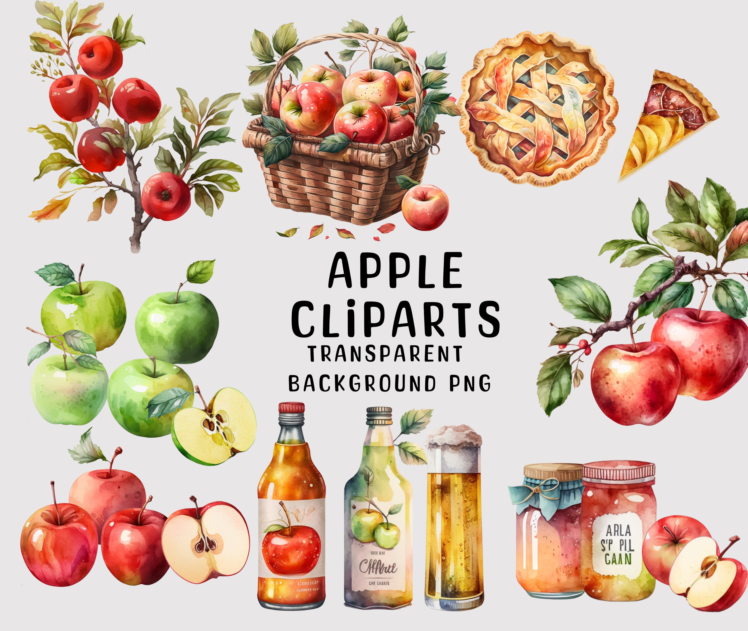 Apple Orchard Background Clipart