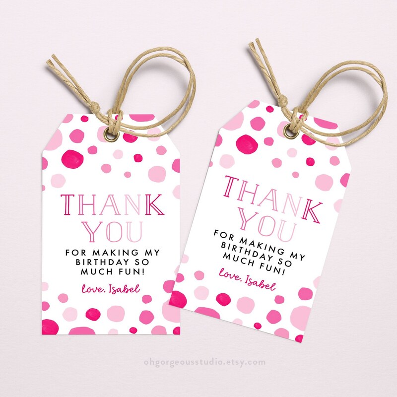 90th Favor Tags - Etsy