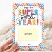 Back to School Teacher Printable Gift Card Holder, Here's to A Super ...