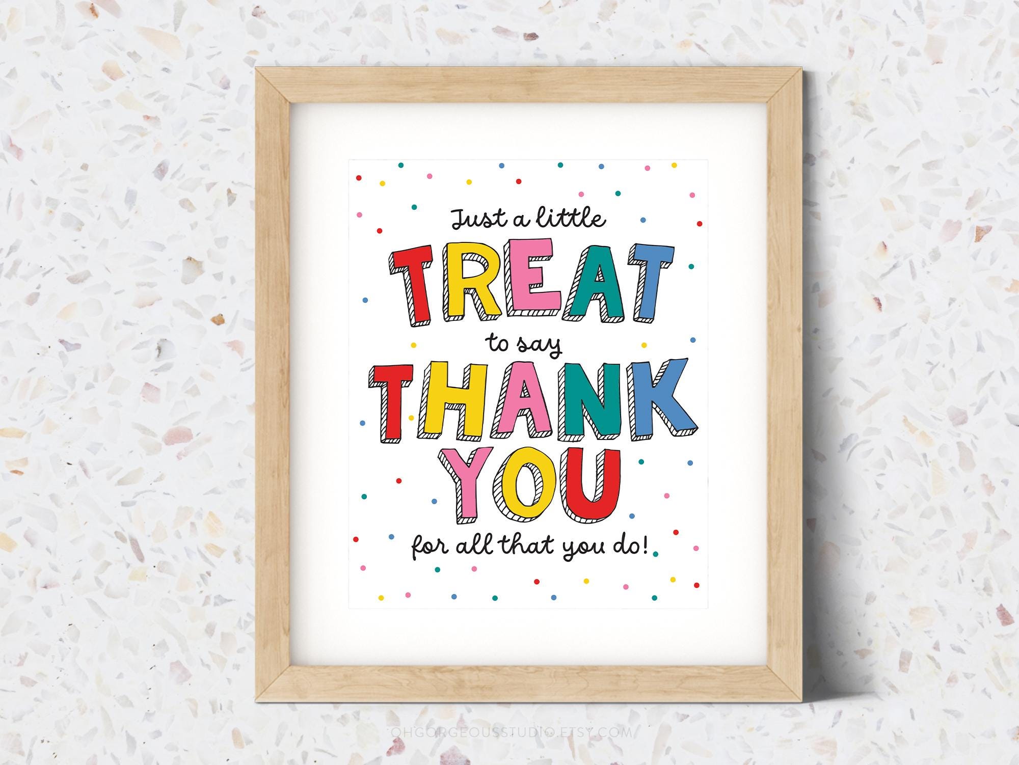 Appreciation Treat Table Sign | Teacher Staff Thank You (printable) - Etsy