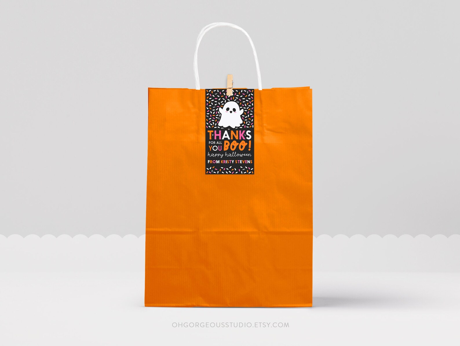 Printable Halloween Gift Tag | Thanks for All You Boo, Editable ...