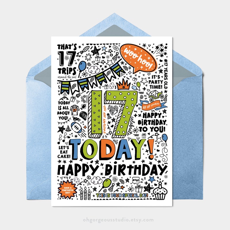17th Birthday Party - Etsy
