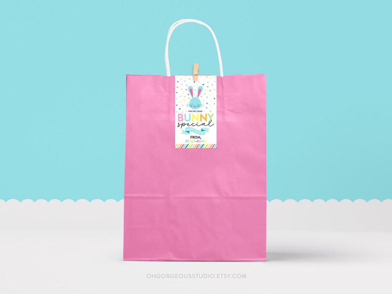 Printable Kids Easter Bunny Tag Template You Are Some Bunny Special ...
