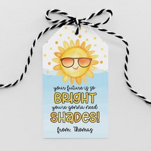 End of School Year Tags | Relax in the Sun, Gift Tag for Teacher, Gift ...