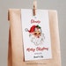 Editable Santa Christmas Gift Tag Template | Printable Holiday Label ...