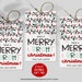 Printable Christmas Lights Gift Tag, Merry and Bright Tag, Cute String ...
