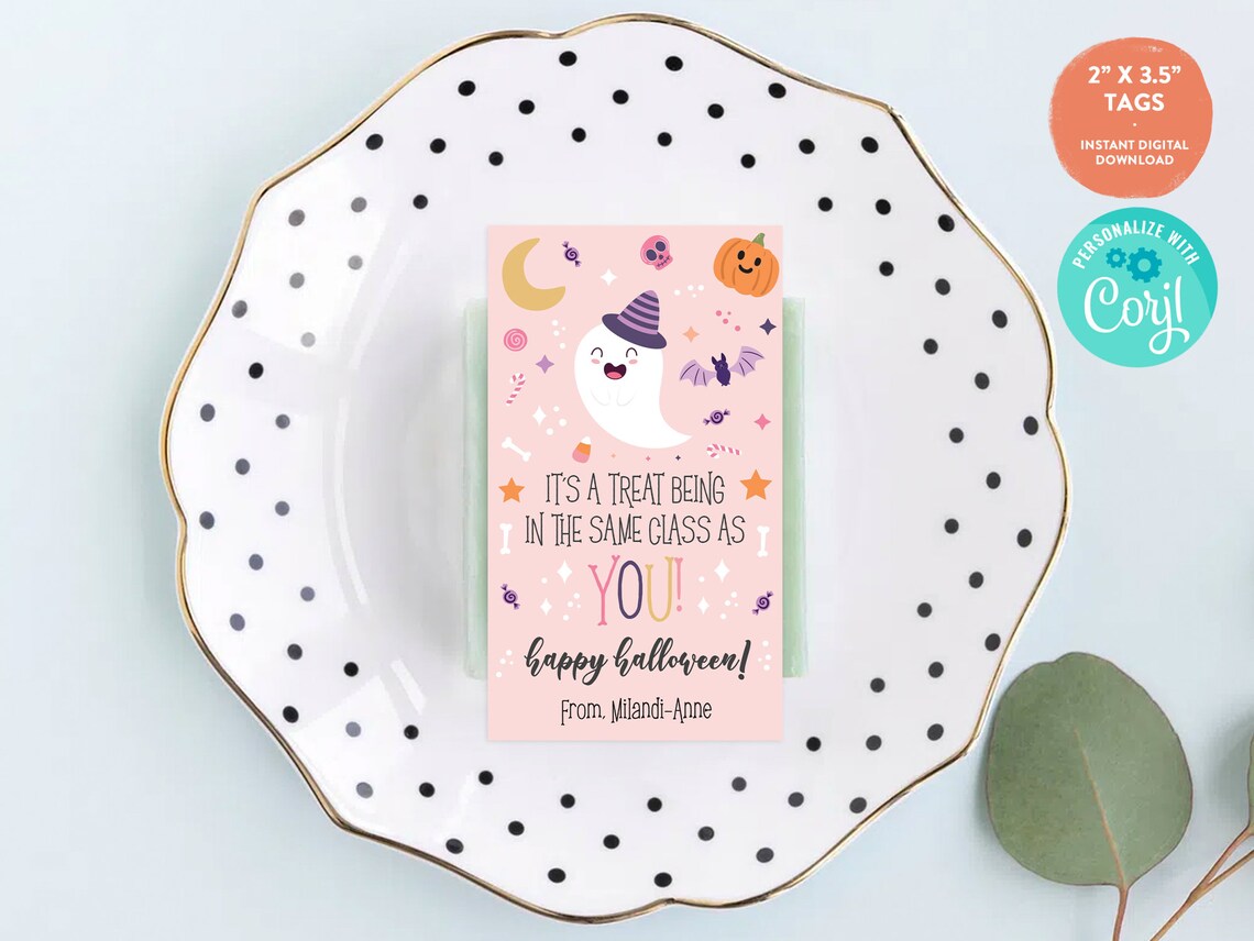 Halloween Class Gift Tag: Spooktacular Treat (printable) - Etsy
