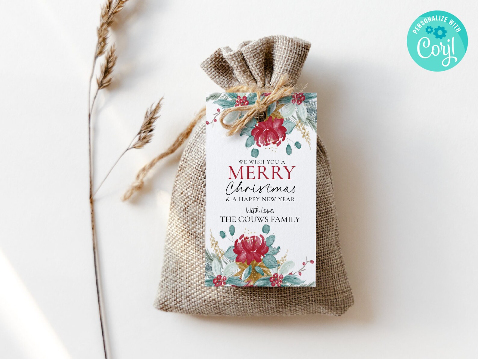 Merry Christmas Gift Tag Printable Printable Christmas Gift Tag ...