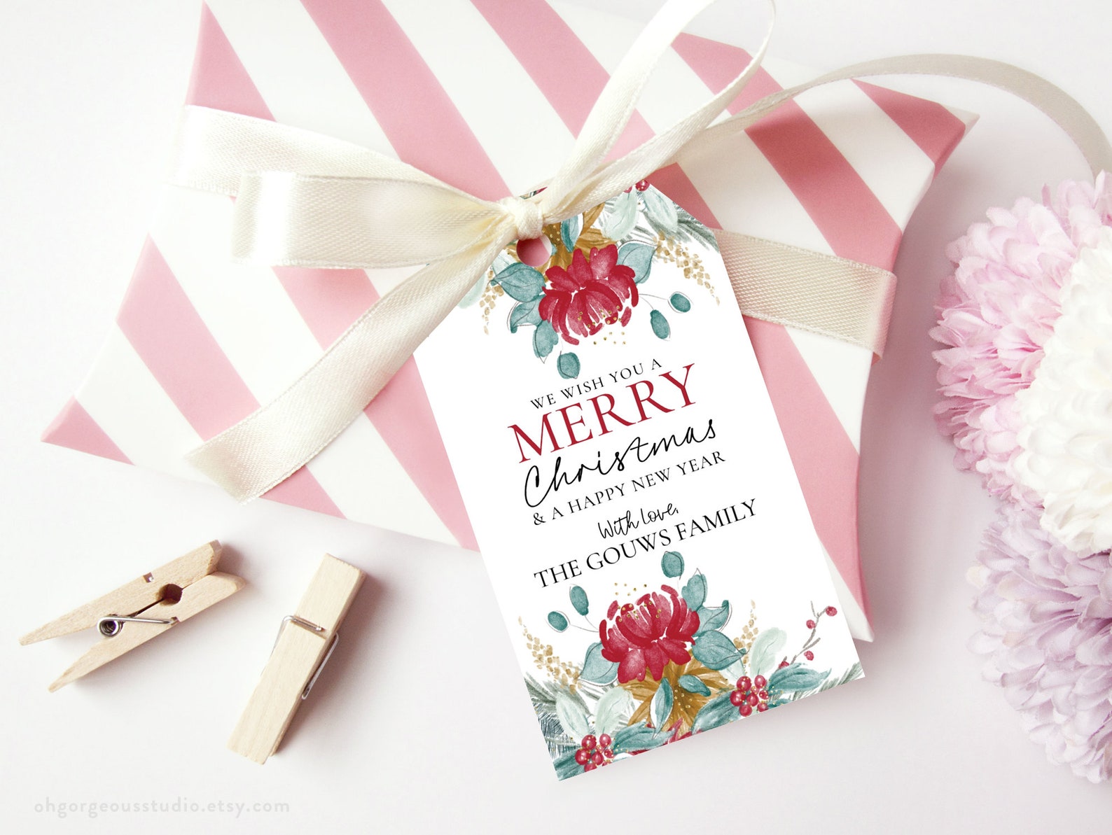Merry Christmas Gift Tag Printable Printable Christmas Gift Tag ...