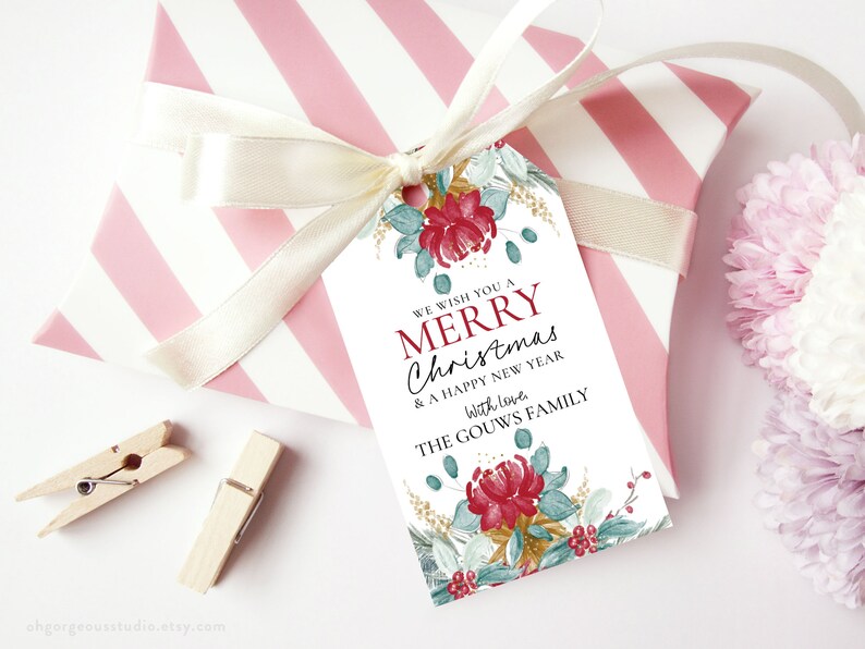 Merry Christmas Gift Tag Printable Printable Christmas Gift Tag ...