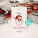 Editable Santa Christmas Gift Tag Template | Printable Holiday Label ...