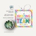 Back to School Gift Tag: Team Teacher Staff (corjl Editable, PDF) - Etsy