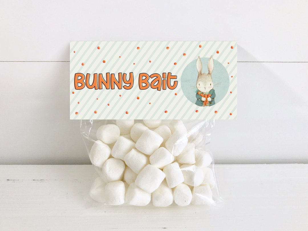 Easter Bunny Bait Bag Toppers: Printable Treat Bag Activity (PDF) - Etsy
