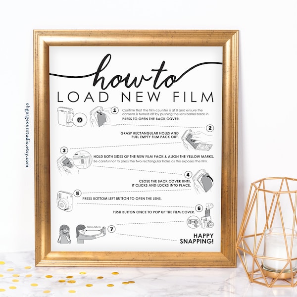 Instax Mini Instructions Wedding - Etsy