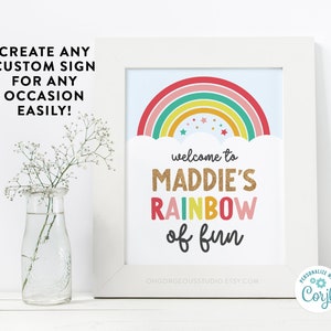 Editable Classroom Sign | Custom Sign, Printable Welcome Sign, End of ...