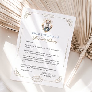 Printable Official Letter From the Desk of the Easter Bunny | Editable ...