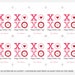 Printable Valentine's Day Gift Tag XOXO Valentine's Favor Tag Template ...
