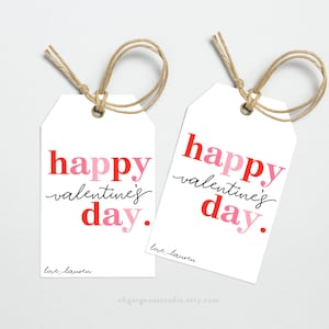 Editable Valentine's Day Tag Printable | Valentine's Day Hang Tag ...