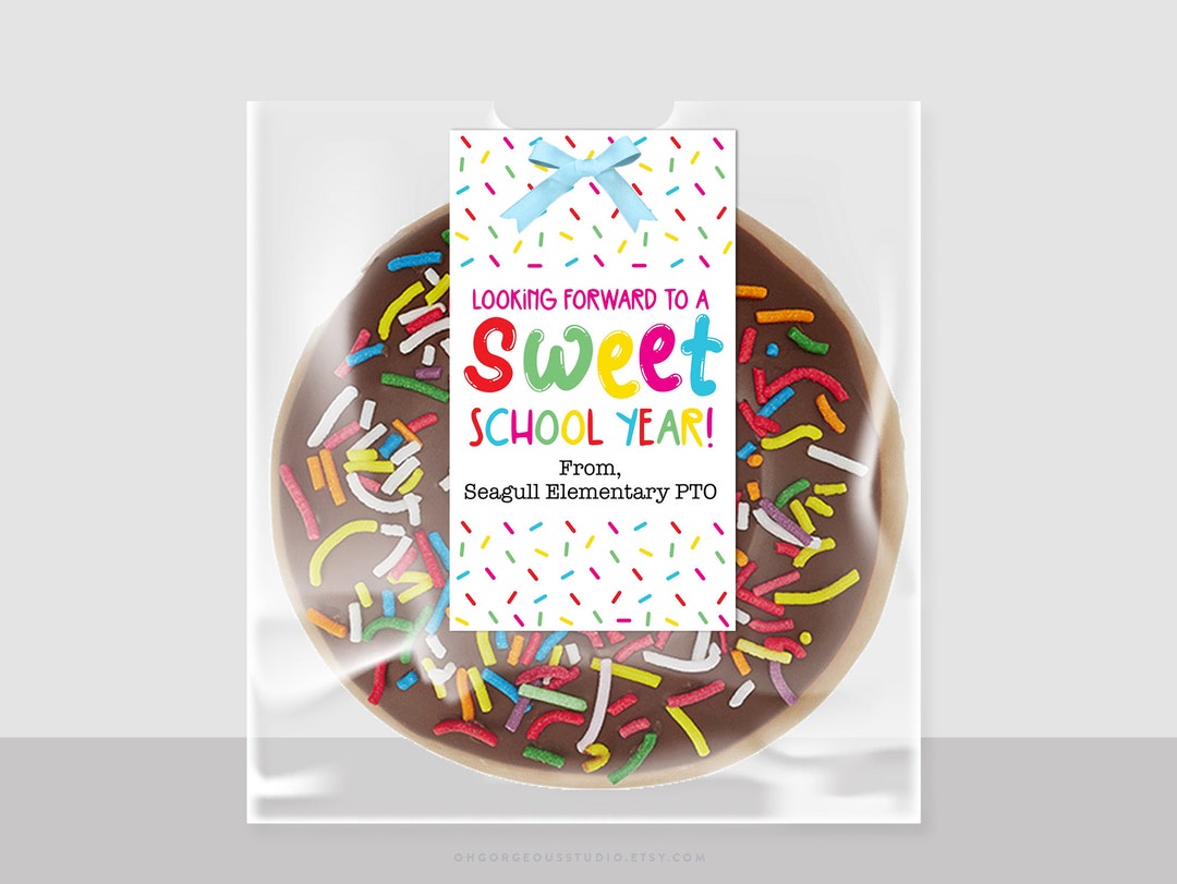 Looking Forward to A Sweet School Year Tag | Sprinkle Gift Tag, Back to ...