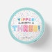 Yippee I'm Three Custom Sticker Template, Editable Tag for Treat Packs ...