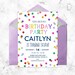 Confetti Birthday Party Invitation: Editable Template (digital) - Etsy