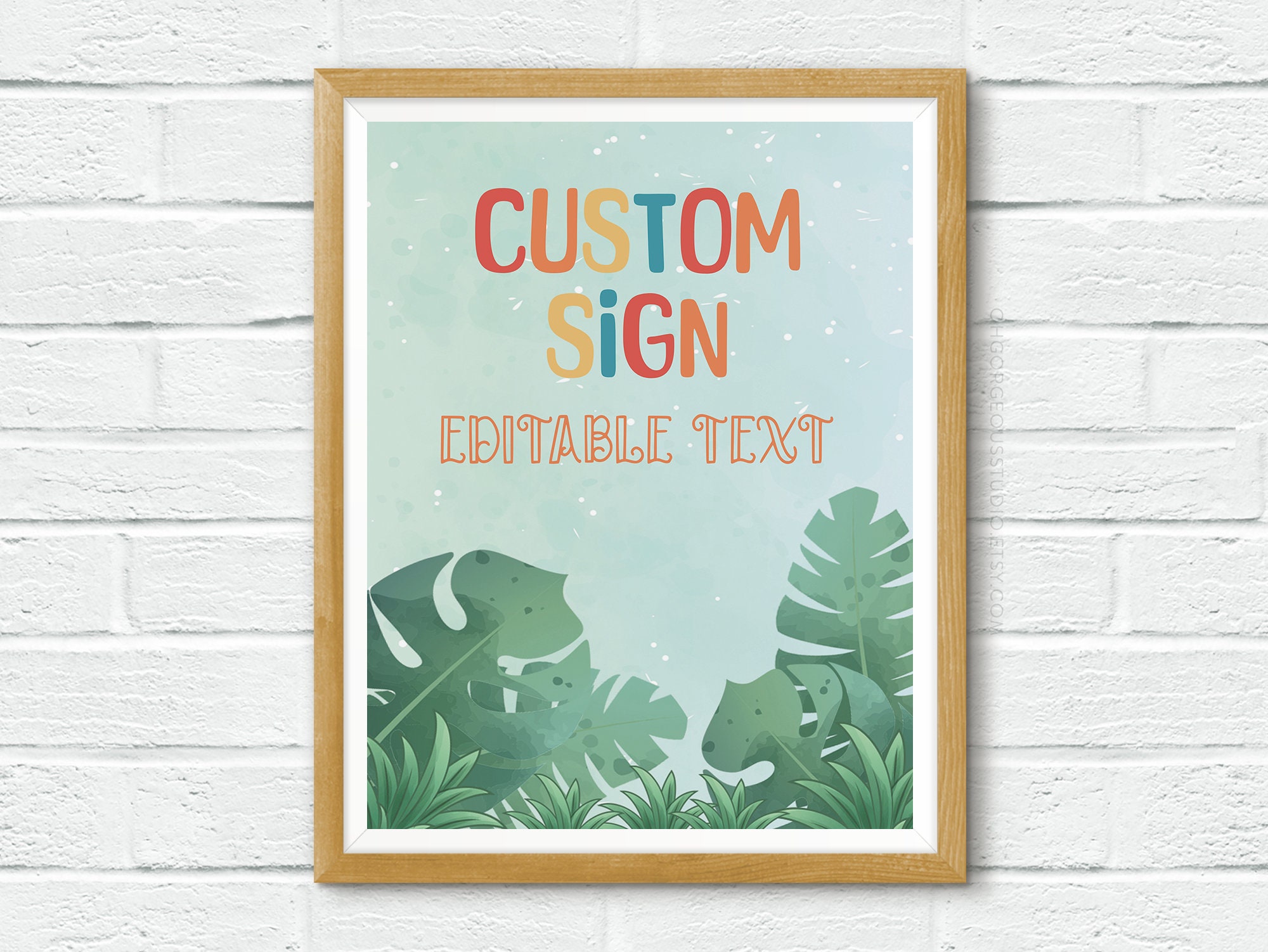 Editable Dinosaur Birthday Sign Custom Dino Party Printable - Etsy