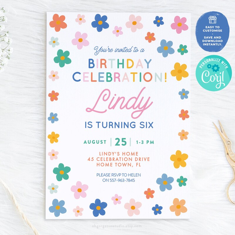 Flower Girl Invite - Etsy