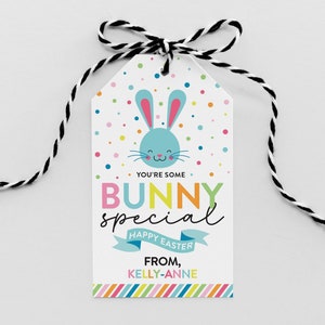 Printable Kids Easter Bunny Tag Template | You Are Some Bunny Special ...