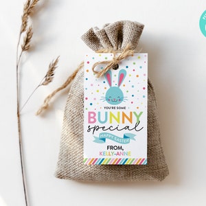 Printable Kids Easter Bunny Tag Template | You Are Some Bunny Special ...