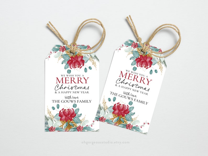 Merry Christmas Gift Tag Printable Printable Christmas Gift Tag ...