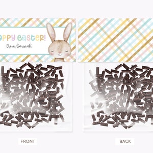 Happy Easter Editable Treat Bag Toppers, Printable School Easter Gift ...