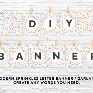 Floral Alphabet Banner: Printable Party Decoration (PDF) - Etsy