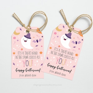 Halloween Class Gift Tag: Spooktacular Treat (printable) - Etsy