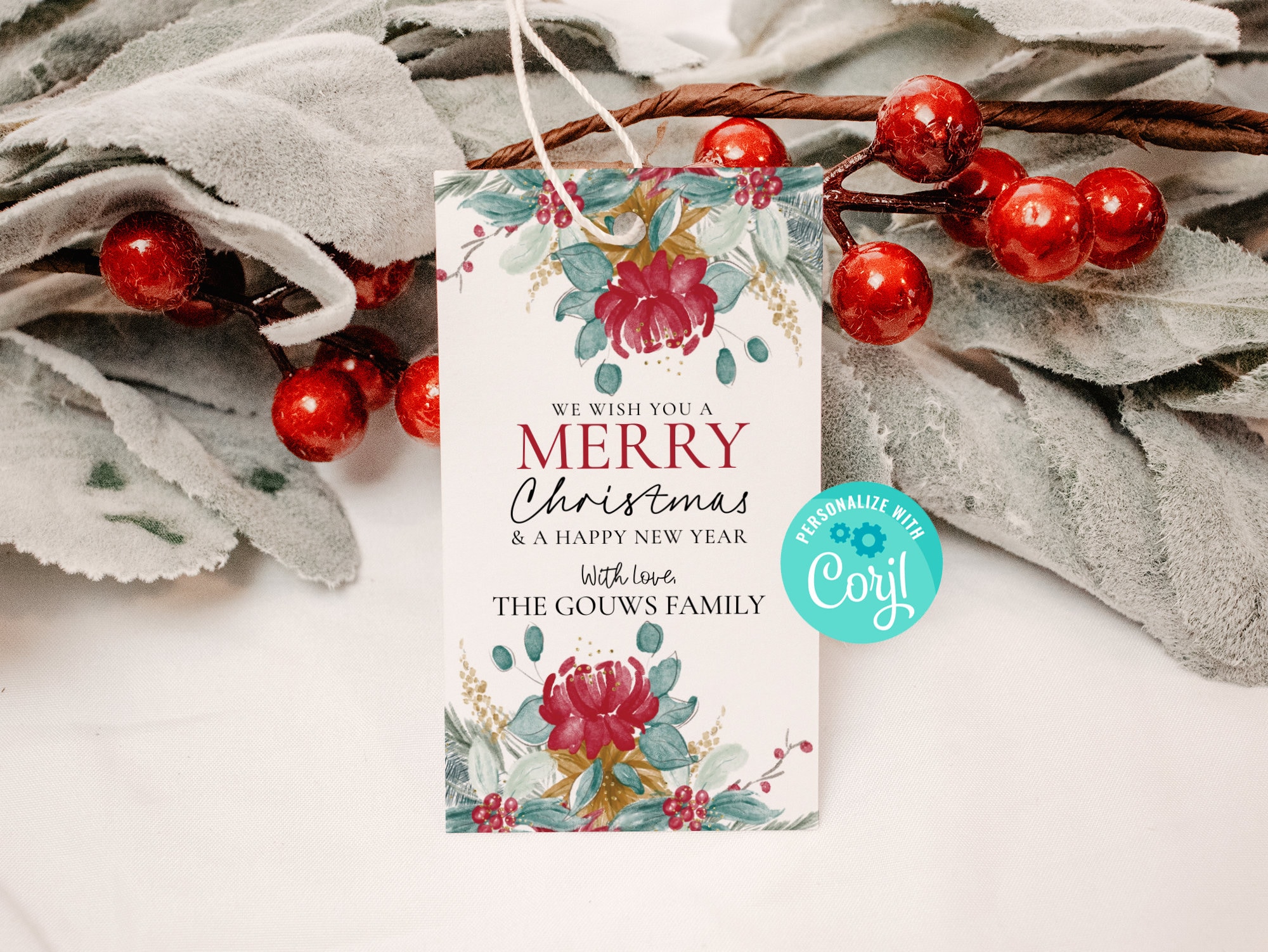 Merry Christmas Gift Tag Printable Printable Christmas Gift Tag ...