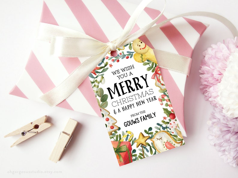 Merry Christmas Gift Tag Printable Printable Christmas Gift Tag ...