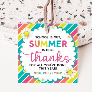 Teacher Appreciation Gift Tag | Summer Break Thanks for All You Do ...