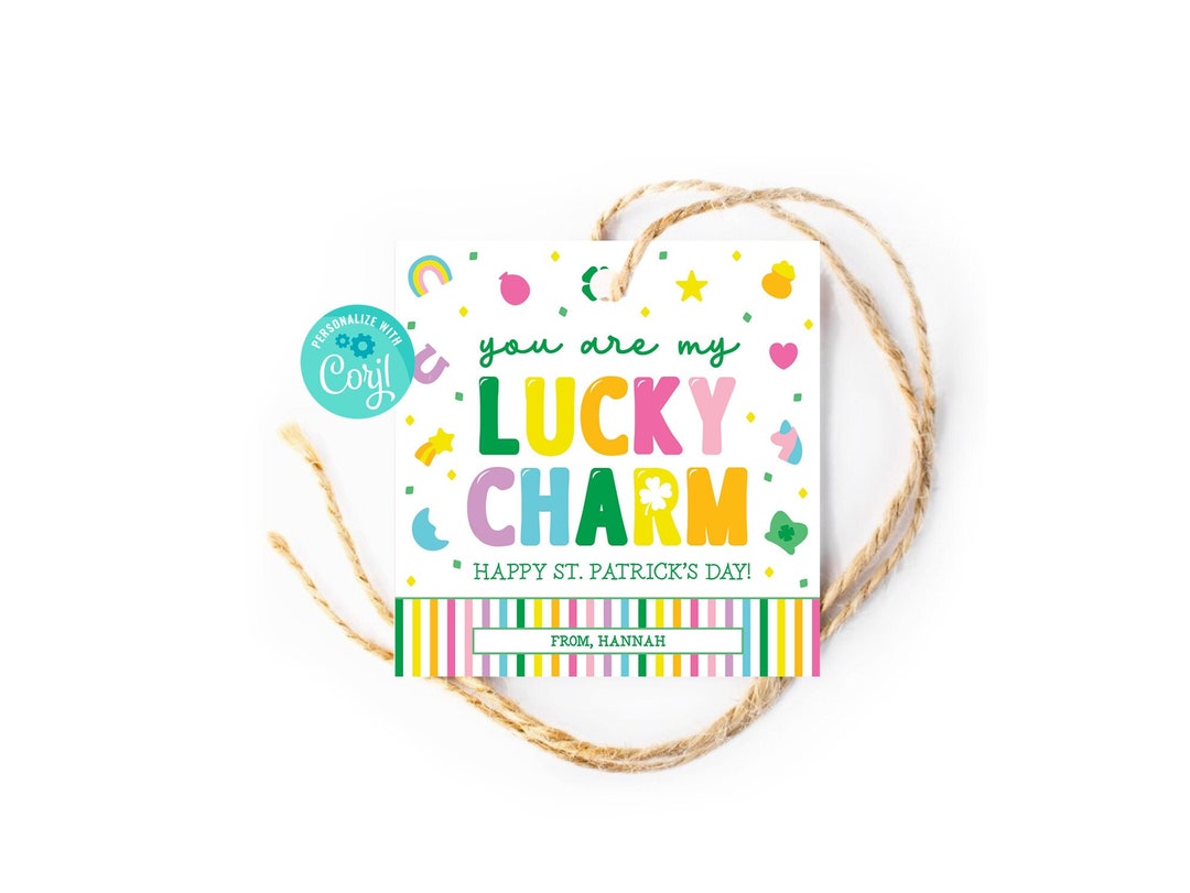 St Patrick's Day Lucky Charm Tag | St Patricks Classroom Treat, St ...