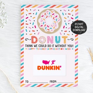 Printable Teacher Appreciation Card | Teacher Appreciation Gift Card ...