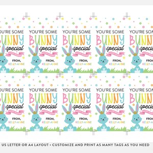 Printable Kids Easter Bunny Gift Tag | You Are Some Bunny Special Gift ...