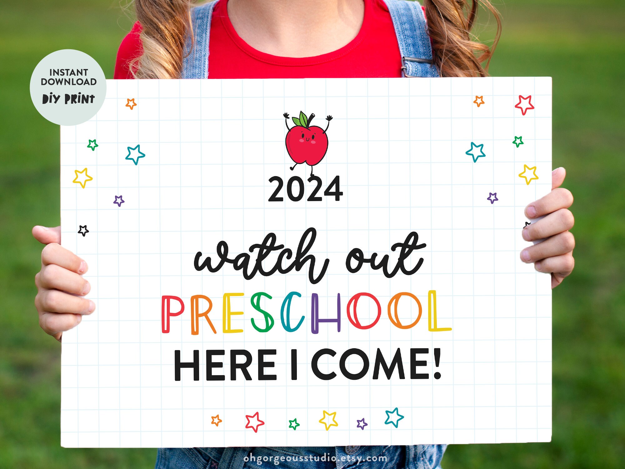 Watch Out Preschool Here I Come Sign Printable 2024 Preschool ...