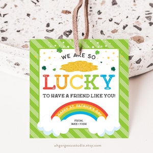 Printable St. Patrick's Day Gift Tag | Happy St. Patrick's Day Tag ...