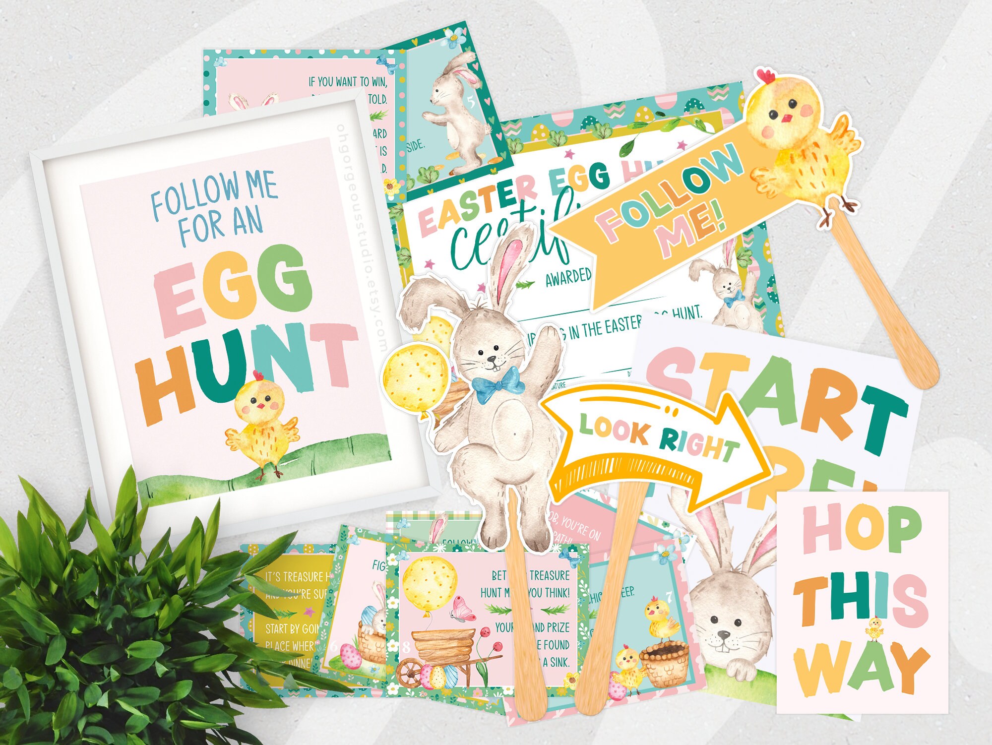Printable Easter Gift Tag: Treat Basket Label (digital Download) - Etsy