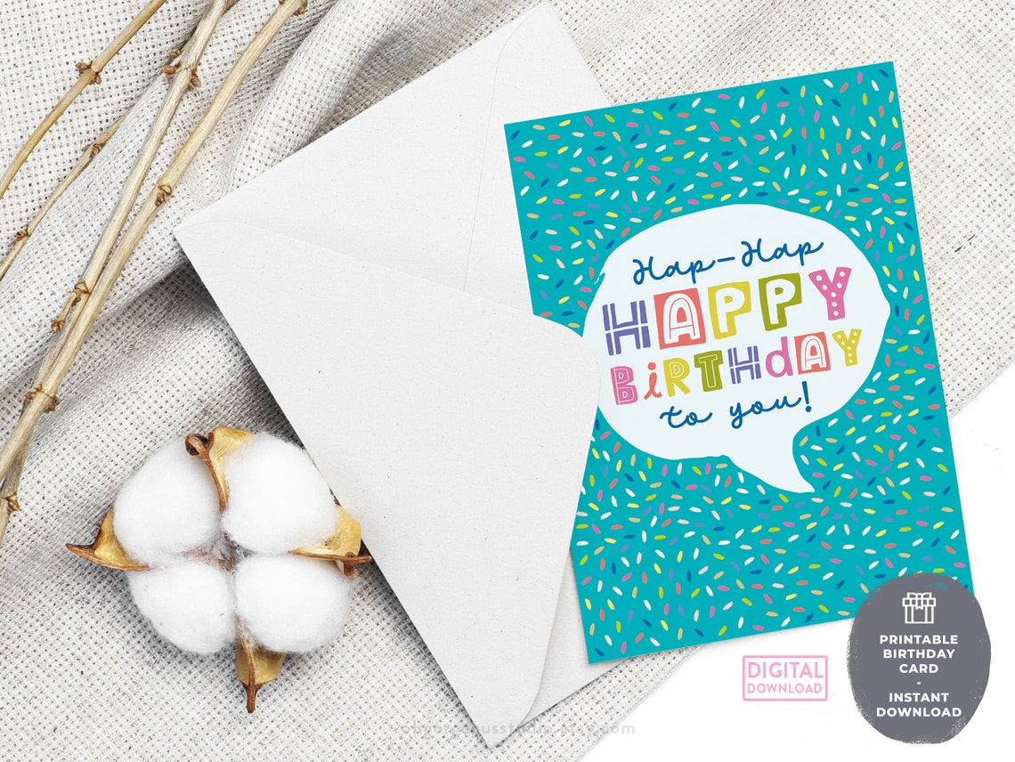 Printable Birthday Card Happy Birthday to You Card Digital - Etsy