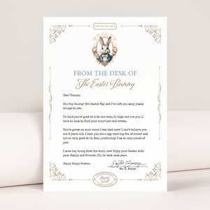 Printable Official Letter From the Desk of the Easter Bunny | Editable ...