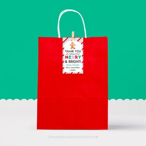 Merry and Bright School Year | Printable Christmas Gift Tag, Class Gift ...
