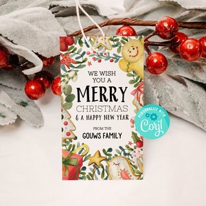 Merry Christmas Gift Tag Printable | Printable Christmas Gift Tag ...