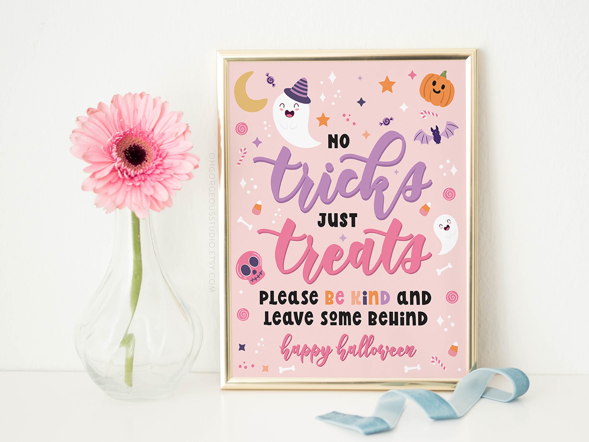 Take One Candy Halloween Printable Trick or Treat 8x10 Sign, Instant ...